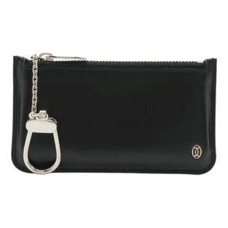 Cartier Pre-owned Pasha Leder M&uuml;nzetui - - Pre-owned - Damen - Schwarzk - ONE SIZE