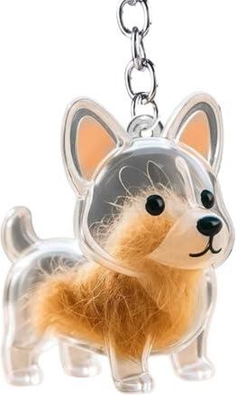 Generic Porte-clés danimaux - Porte-clés avec rangement pour poils de chien et chat | Conteneur de stockage pour animaux de compagnie, souvenir commémoratif, 