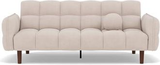 Best Mobilier Adam - Canap&eacute; Convertible clic-clac 2 Places en Tissu textur&eacute;, Beige