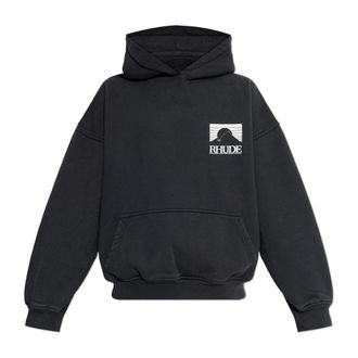 Rhude Logo Sweatshirt - - Sweatshirts & Hoodies - Herren - Schwarzk - XS