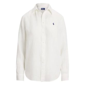 Polo Ralph Lauren Femme, Blouses et Chemises, Blanc, Taille: 42 FR 17/1 PD Linen Shirt