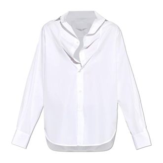 Maison Margiela Homme, Chemises, Blanc, Taille: S Chemise Oversize &agrave; Bords Franches