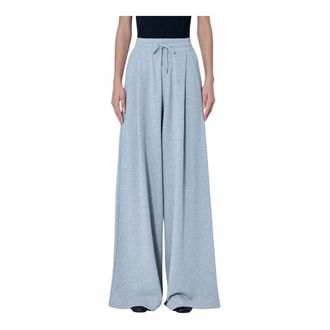 Dries Van Noten Hosen mit weitem Bein und Kordelzug - - Trousers - Damen - Grau - S