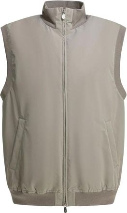 Brunello Cucinelli Homme, Vestes, Gris, Taille: XL Gilet Matelass&eacute;
