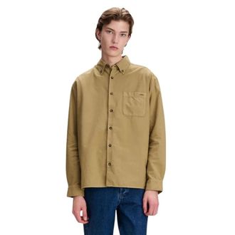 A.P.C. Mateo Logo Shirt - - Shirts - Herren - Braun - L