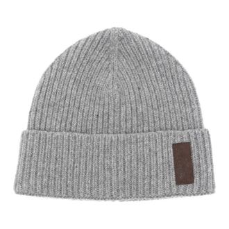 Paul & Shark Homme, Accessoires, Gris, Taille: ONE Size Bonnet côtelé en laine mélangée