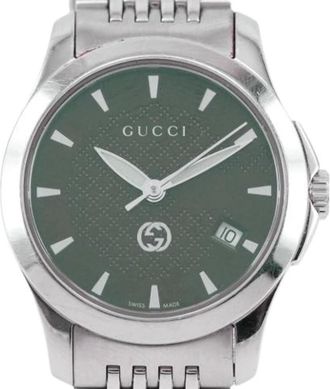 Gucci Montre vintage doccasion - Femme - Pre-owned - Vert - Taille: ONE Size