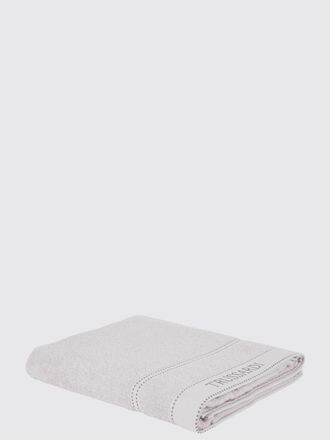Trussardi Strandtuch aus 100% Baumwollfrottee mit Kontrastlogo