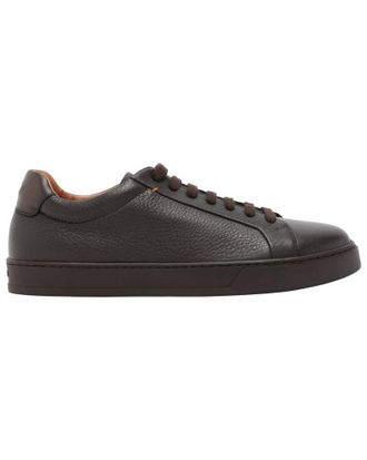 Doucal's Allrounder-Sneaker aus genarbtem Nappaleder in