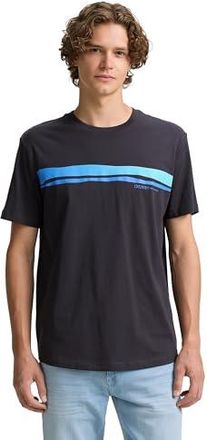 Tom Tailor Denim TOM TAILOR Denim 1046138 T-Shirt, 29476-coal Grey, L Hommes