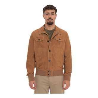 Peuterey Destiny Suede 02 Leder Harrington Jacke - - Jackets - Herren - Braun - XL