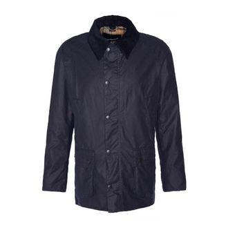 Barbour Ashby Blaue Wachsjacke - - Jackets - Herren - Blau - L