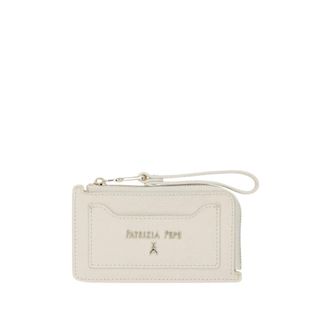 Patrizia Pepe Femme, Accessoires, Blanc, Taille: ONE Size Leather Wallet