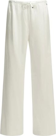 Herno Pantalon d&eacute;contract&eacute; en coton - Femme - Pantalons - Blanc - Taille: 36 FR