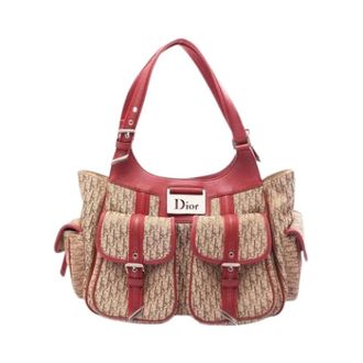 Dior Pre-owned Toile sacs-dior - Femme - Pre-owned - Rouge - Taille: ONE Size