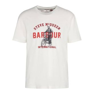 Barbour Homme, Tops, Blanc, Taille: XL Vintage Speedway T-shirt Graphique