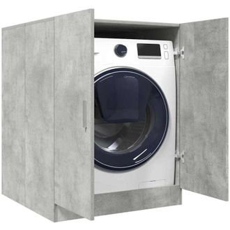 vidaXL Vidaxl - Meuble pour machine &agrave; laver Gris b&eacute;ton 70,5x71,5x91,5 cm 165931