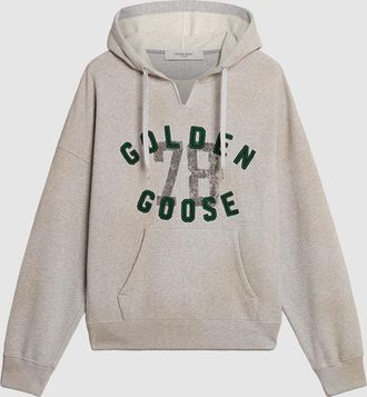 Golden Goose Sweatshirt Unisex Journey Grey Melange/Black/Jelly