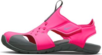Nike Nike Sunray Protect 2 j&uuml;ngere Kinder Sandalen, Hyper Pink/Fuchsia Glow-Smoke Grey, 35 EU