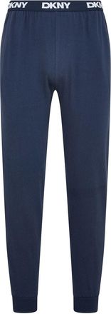 DKNY Herren Loungehose in Marineblau, Designer-Loungewear mit markantem Markenbund aus 100% Baumwolle, weiche und Bequeme Pyjama-Jogginghose