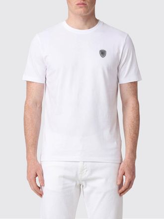 Blauer T-Shirt Homme couleur Blanc