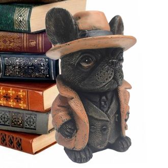 Generico Bulldoggen-Figur, Sammlerst&uuml;cke, franz&ouml;sische Bulldogge zur Dekoration, Tierkunst aus Harz, Zubeh&ouml;r f&uuml;r Couchtisch und Desktop-Dekoration f&uuml;r Haus, Ga