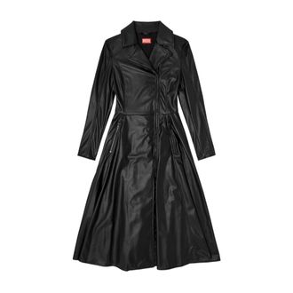 Diesel Femme, Manteaux, Noir, Taille: 34 FR Manteaux crois&eacute;s