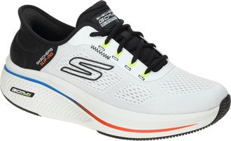 Skechers Herren Hands Free Slip-Ins: Go Run Elevate 2.0 Banyan Sneaker, Wei&szlig;/Mehrfarbig, 42.5 EU