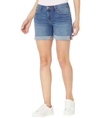 Tommy Hilfiger Damen Denim Shorts B&uuml;ndchen f&uuml;r Sommer und Fr&uuml;hling Jeansshorts, Cape Blue, 44