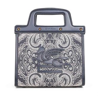 Etro Femme, Sacs, Bleu, Taille: ONE Size Mini Sac Bandouli&egrave;re en Denim