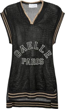 Ga&euml;lle Paris Femme, Pulls, Noir, Taille: 36 FR Canotta Over in Maglia