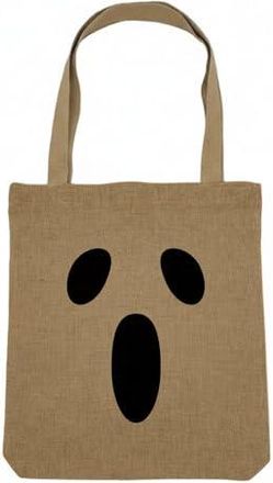 Fabulous Sac Shopping Tote Bag Aspect Lin - Ghost face Monstre Halloween Peur Horreur Film - Sac de Courses Toile Epaisse 360g Beige Naturel Cabas Port&eacute; Epaule