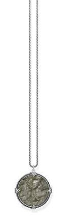 Thomas Sabo Dames Argent oxydé Autre Forme Oxyde de Zirconium Collier - KE1997-462-5-L50v