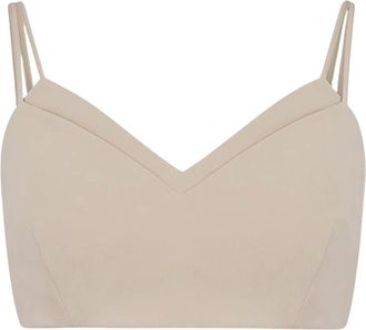 Simona Corsellini Femme, Tops, Beige, Taille: 40 FR Crop Top