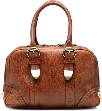 Gucci sac en cuir Signoria (2000-2015) - Marron