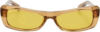 Jacquemus Lunettes de soleil Capri - Femme - Accessoires - Brun - Taille: ONE Size