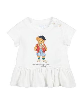 Ralph Lauren Polo Bear Cotton Jersey Peplum Tee