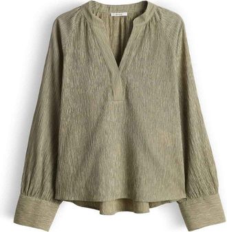 OPUS Langarmbluse Fohemia aus Webware mit Crinkle Effekt Raglan&auml;rmel, weicher Griff, Casual - ideal f&uuml;r Alltag und moderne Look