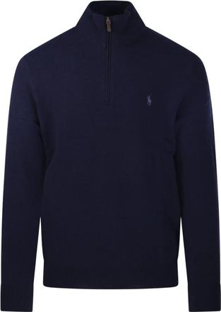 Ralph Lauren Pullover mit halbem Rei&szlig;verschluss - - Sweatshirts & Hoodies - Herren - Blau - L