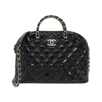 Chanel Pre-owned Patent Calf Shoulder Bag - - Pre-owned - Damen - Schwarzk - ONE SIZE
