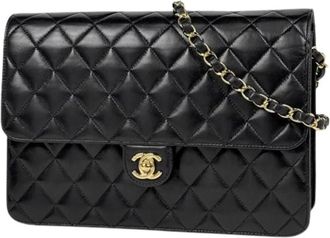 Chanel Sac bandouli&egrave;re vintage Pre-owned - Femme - Pre-owned - Noir - Taille: ONE Size