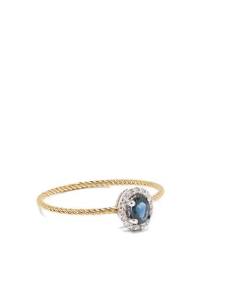 Wouters & Hendrix 18kt yellow gold sapphire ring - Or