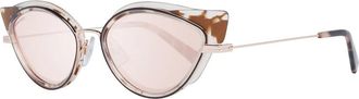 Dsquared2 Femme, Accessoires, Brun, Taille: ONE Size Lunettes de Soleil Marron Cat Eye Miroir Femmes