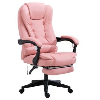 Generic B&uuml;ro- und Gaming-Schreibtischstuhl mit Massagefunktion, moderner ergonomischer Computerstuhl mit Verstellbarer H&ouml;he, Stahlbeine, f&uuml;r Homeoffice, Arbei