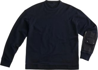 Ten c Homme, Sweatshirts et sweats &agrave; capuche, Bleu, Taille: XL SweaT-shirt molleton teint en pi&egrave;ce &agrave; fixation directe