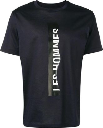 Les Hommes Homme, Tops, Noir, Taille: XL Graphic T-Shirt