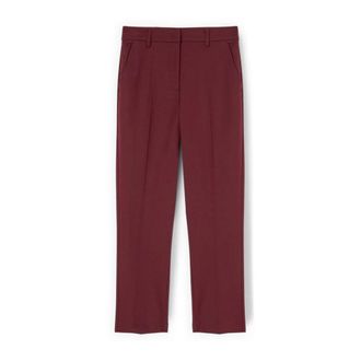 Motivi Regular Fit Baumwoll-Viskose-Mischgewebe Hose - - Trousers - Damen - Rot - XS