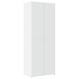 vidaXL Credenza Bianca 70x42,5x185 Cm In Legno Multistrato - Vidaxl