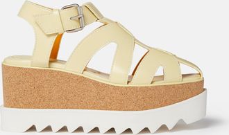Stella McCartney Elyse Veuve Clicquot Platform Sandals, Woman, Citron, Size: 35h