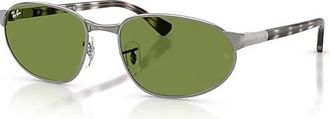 Ray-Ban Rb3777 Sonnenbrillen Havana Grau Fassung Gr&uuml;n Glas 59-19